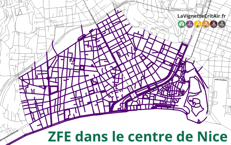 Zone ZFE Nice 2024 : carte, dérogations, Pass, surprime Crit'Air